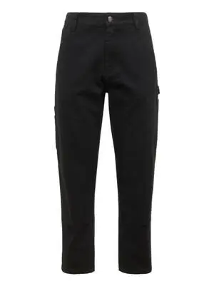 Wardrobe.NYC Logo Detail Casual Pants - Black