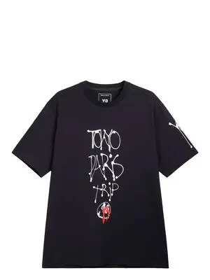 Adidas X Y-3 Chito City Graphic T-shirt Asia Sizing - Black