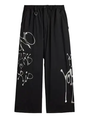 Adidas X Y-3 Chito Graphic Wide Wool Pants Asia Sizing - Black