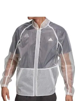 Adidas See Through Varsity Jacket - White