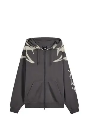 Adidas Chito Graphic French Terry Zipper Hoodie - Grey Five