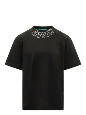 BARROW Graphic-print Crew-neck T-shirt - Black