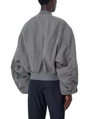 Rick Owens Rick Owens Boiled Wool Secchia Flight Jacket Grey