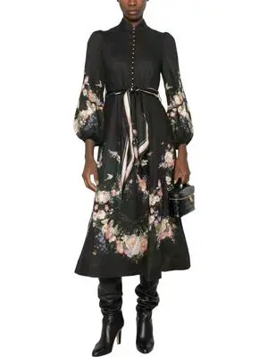 Zimmermann ZIMMERMANN Valiant Button-Up Maxi Dress Black