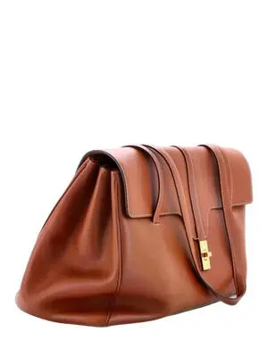 Celine Soft 16 Bag Smooth Calfskin Large Shoulder Bag - Brown