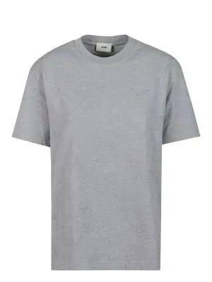 AUTRY Logo-embroidered T-shirt - Grey