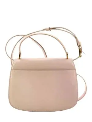 Dior Christian Dior Leather Top Handle Satchel Bag Neutrals