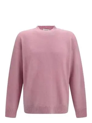 LANEUS Ribbed-trim Sweater - Pink