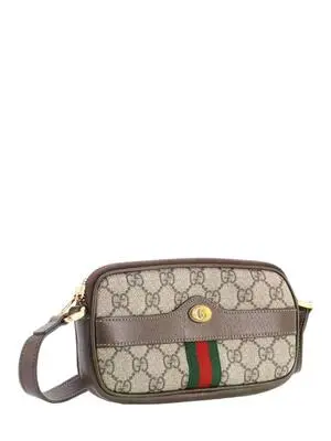 Gucci Ophidia Gg Coated Canvas Mini Cross Body Bag - Brown