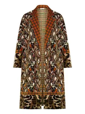 PIERRE-LOUIS MASCIA Pierre-Louis Mascia Revdox Patterned Animal-Print Coat