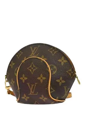 LOUIS VUITTON Monogram Canvas Mini Ellipse Clutch Bag - Brown