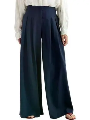 TWP Pleated Palazzo Pants - Blue