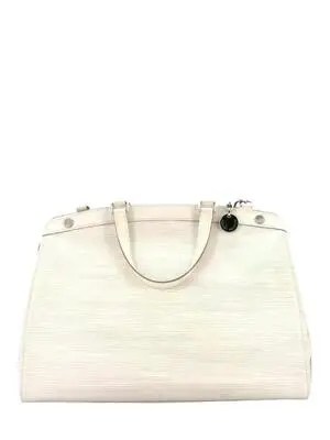 LOUIS VUITTON Brea Handbag Epi Leather Medium Satchel - White