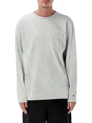 Champion Pocket-detail Long-sleeve T-shirt - Grey