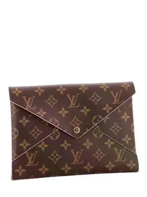 LOUIS VUITTON Monogram Canvas Kirigami Pochette Clutch Bag - Brown