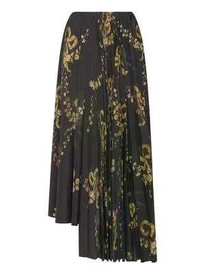 PIERRE-LOUIS MASCIA Ceto Pleated Asymmetric Skirt