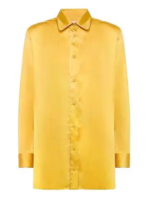 PIERRE-LOUIS MASCIA Mutka Buttoned Shirt - Yellow
