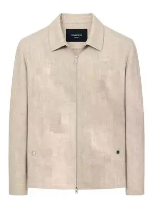TOMBOLINI Zip-up Collared Jacket - Neutrals
