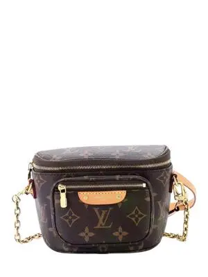 LOUIS VUITTON Monogram Canvas Mini Bum Bag - Brown