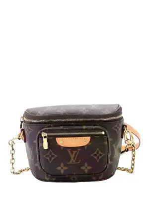 LOUIS VUITTON Monogram Canvas Mini Bum Bag - Brown