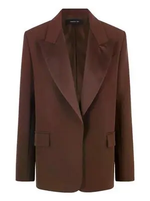 FEDERICA TOSI Federica Tosi Satin-Lapel Single-Breasted Blazer