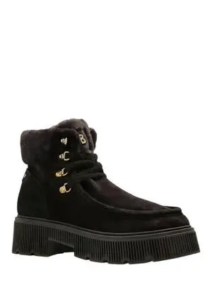Bogner Turin Shearling-trim Leather Boots - Brown
