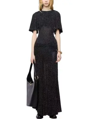PACO RABANNE Rabanne Textured Ruched Blouse