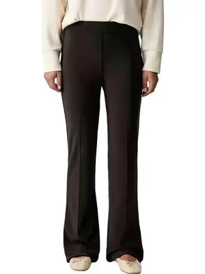 Joseph Ribkoff Pressed-crease Flared Trousers - Brown