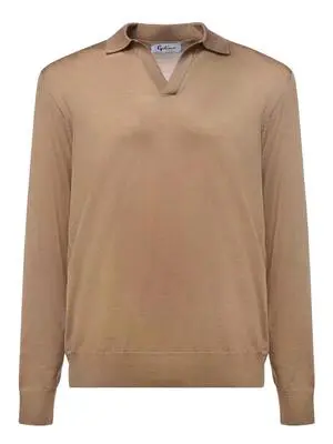 GALIANO Wool Fine-knit Top - Neutrals