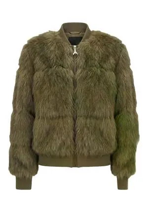 PATRIZIA PEPE Patrizia Pepe Faux-Fur Ribbed-Trim Jacket