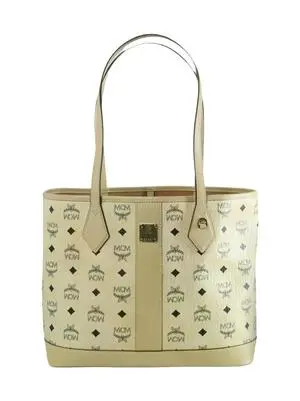 Mcm Liz Monogram-print Tote Bag - Neutrals
