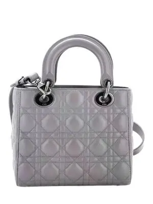 DIOR Christian Dior My ABCDior Lady Dior Bag Cannage Quilt Lambskin Satchel