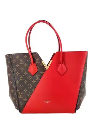 LOUIS VUITTON Louis Vuitton Kimono Handbag Monogram Canvas And Leather MM Tote Bag
