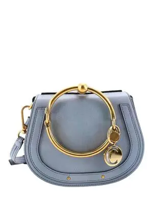 Chloé Nile Leather Small Crossbody Bag - Blue
