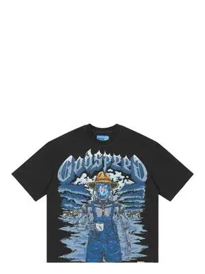 GODSPEED Aura Farm Ii Graphic-print T-shirt - Black
