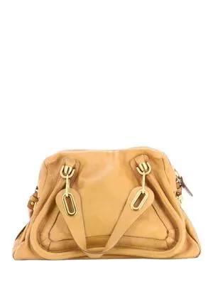 Chloé Chloé Paraty Quilted Leather Medium Shoulder Bag Brown