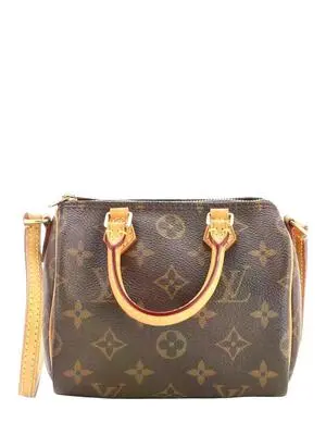 LOUIS VUITTON Speedy Bandouliere Monogram Canvas Nano Crossbody Bag - Brown