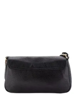 Gucci Soho Chain Leather Medium Cross Body Bag - Black