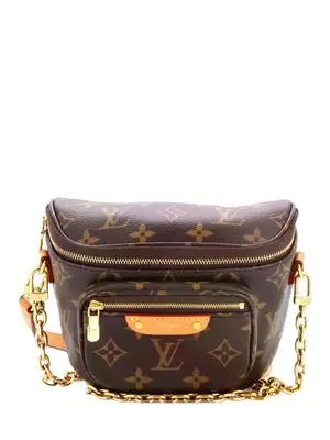 LOUIS VUITTON Louis Vuitton Monogram Canvas Mini Belt Bag Brown