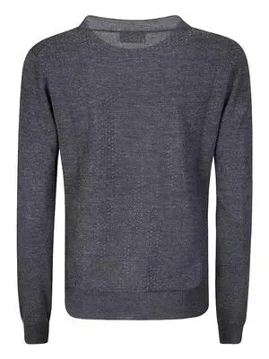 P.a.r.o.s.h Crystal-embellished Wool Sweater - Grey