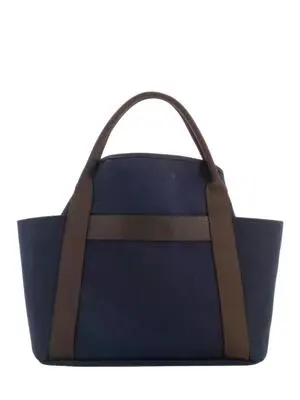 Hermès Hermès Sac De Pansage Groom Canvas Shoulder Bag Blue
