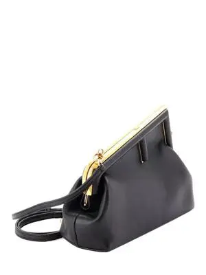 Fendi Leather Clutch Bag - Black