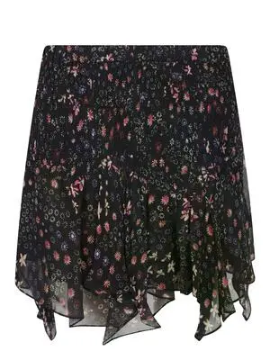 Isabel Marant Étoile Floral-Pattern Mini Skirt Black