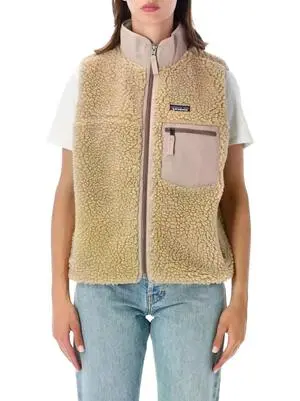 Patagonia Fleece Zip-up Gilet - Neutrals