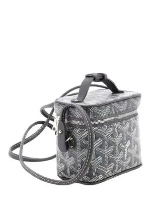 Goyard Coated Canvas Muse Vanity Case Nano Satchel - Grey