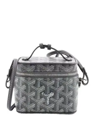 Goyard Coated Canvas Muse Vanity Case Nano Satchel - Grey