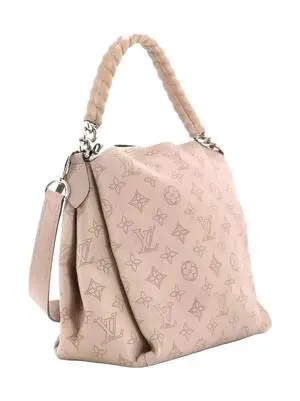 LOUIS VUITTON Babylone Handbag Mahina Leather Bb Hobo Bag - Neutrals