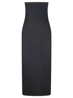 P.A.R.O.S.H P.A.R.O.S.H. Double-Breasted Strapless Midi Dress