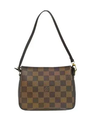 LOUIS VUITTON Damier Ebène Trousse Makeup Handbag - Brown