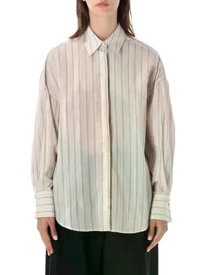 SESSUN Sessùn Mabel Vertical-Stripe Shirt